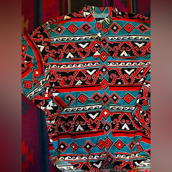 Wrangler | Shirts | Vintage Bright Colorful Wrangler Button Down | Poshmark